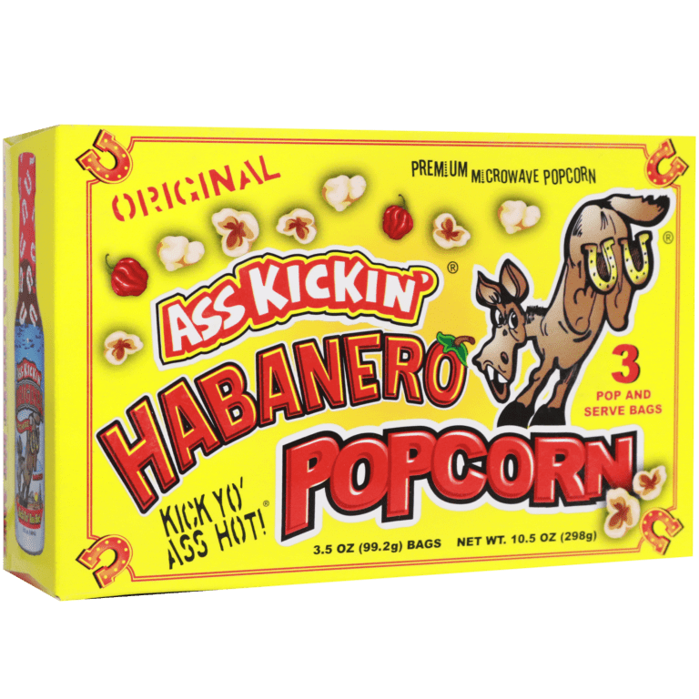 Ass Kickin' Habanero Popcorn 3-Pack - Ass Kickin'